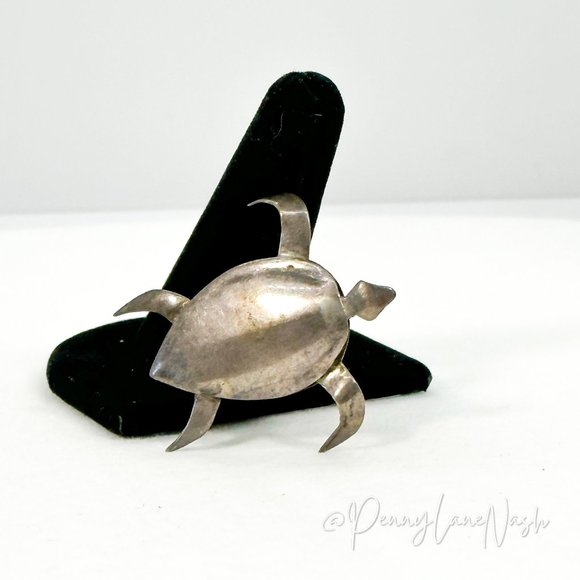 Vintage | Jewelry | Vintage Silver Turtle Pin Brooch | Poshmark